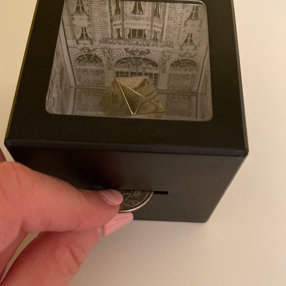 Toys | Magic Trick Coin Cube Shape Unique Piggy Bank W Floating Ball ...